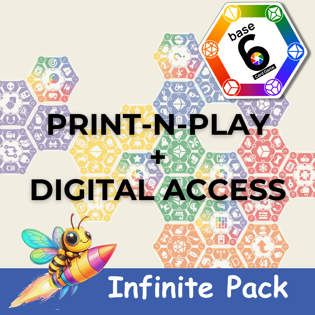 Base6 Infinity Pack Print-n-Play & Digital Access - Base6 Card Game