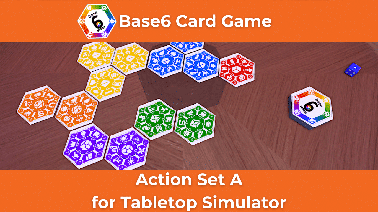 Base6 Card Game Action Set A for Tabletop Simulator - Base6 Card Game